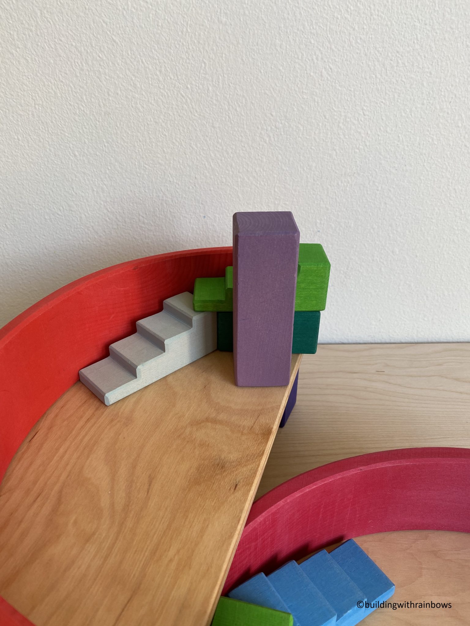 Rainbow Steps Ball Run – Building With Rainbows