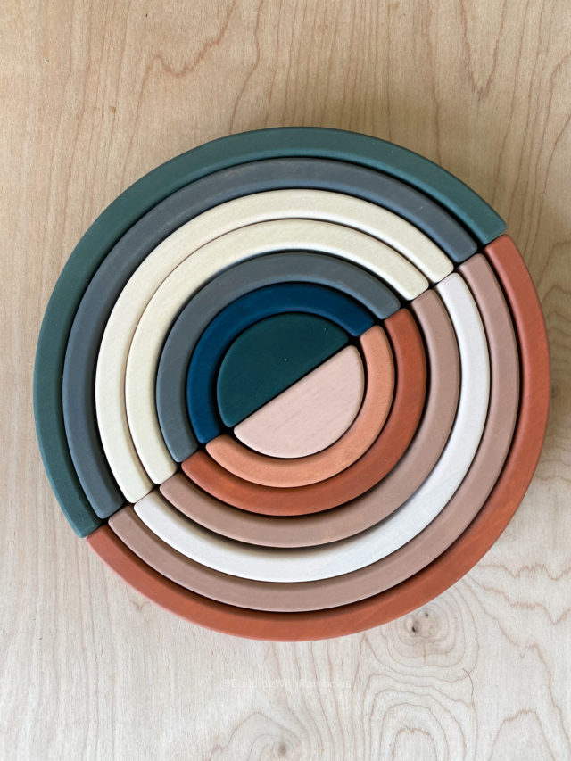Choosing a Wooden Rainbow Stacker – Part 2 – Building With Rainbows